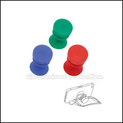 China Hot sale Customed logo promotion silicon advertising mobile ipad iphone holder with sucker for sale