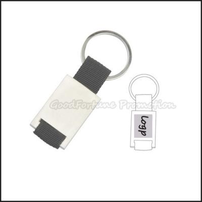 China Hot Sale promotional printed logo portable zinc alloy advertising keychain keyring gift for sale