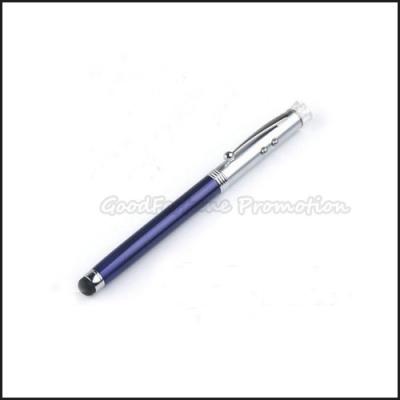 China Hot Sale high quanlity Promotional printed logo touch iphone pen with torch and laser for sale