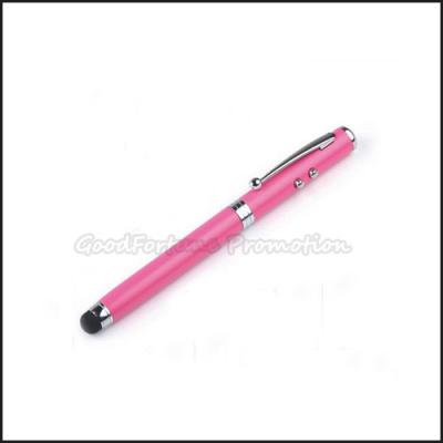 China Hot Sale high quanlity Promotional printed logo touch iphone pen with torch and laser for sale