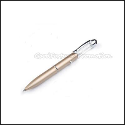 China Hot Sale high quanlity Promotional printed logo touch iphone pen with light gift for sale