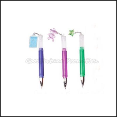 China Hot Sale high quanlity Promotional printed logo ballpoint pen with ornaments gift for sale