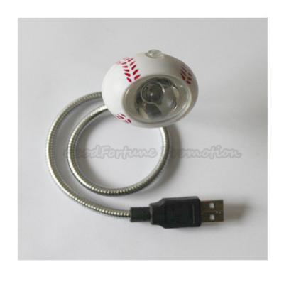 China Hot Sale Promotional printed logo usb ball head fold led desk table reading lamp gift for sale