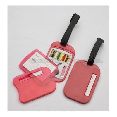 China Hot Sale Promotional printed logo travel luggage bag tag label with sewing box gift for sale