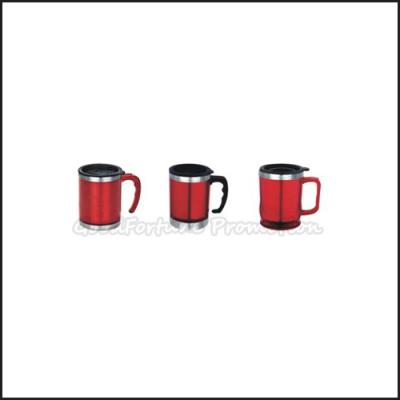 China Promotion printed logo travel car two layer stainless steel mug water drink cup bottle for sale