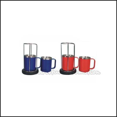 China Promotion 2pcs set stack stainless steel coffee sports mug water drink cup bottle for sale