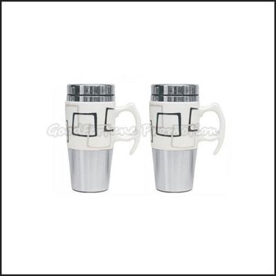 China Promotional ceramic car travel stainless steel coffee sports mug water drink cup bottle for sale