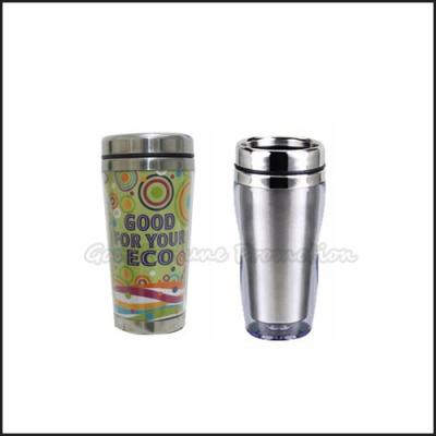 China Promotion printed logo stainless steel coffee sports mug water drink cup bottle for sale