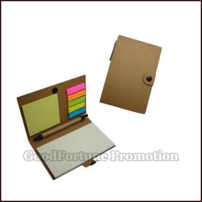 China Promotional Kraft Memo pad with pen gift logo for sale
