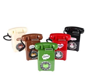 China New promotion gift creative product retro telephone shape saving bank for sale