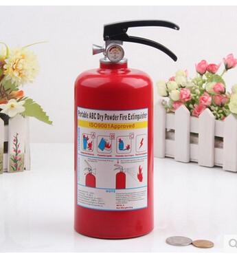China New promotion gift creative product fire extinguisher saving bank money box for sale