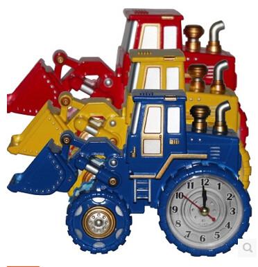 China New creative gift product soil shifter earthmover alarm clock toy for sale
