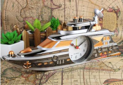 China New creative gift product yacht alarm clock toy for sale