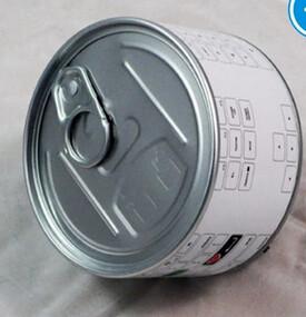 China New creative gift product zip-top pop-top ring-pull can alarm clock toy customed logo for sale