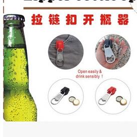 China New creative gift product stainless steel zipper beer bottle opener for sale