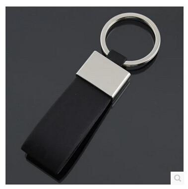 China New creative gift product pu leather keychain keyrings for sale