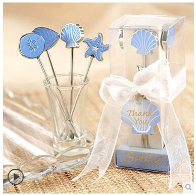 China New creative gift product wedding gift Marine Biology fruit fork for sale