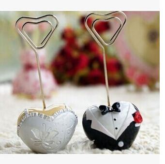 China New creative promotion gift product crystal stand business card party wedding holder clip for sale