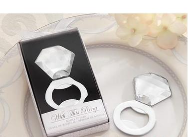 China New creative promotion gift product wedding gift crystal metal bottle opener for sale