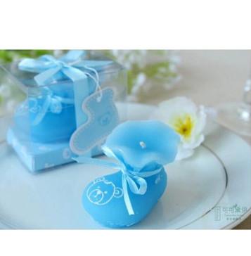 China New creative promotion gift product wedding gift festival baby shoes party candle for sale