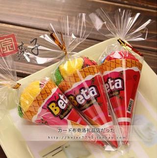 China New creative promotion gift product wedding gift ice cream towel with gift box for sale