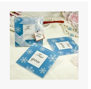 China New creative promotion gift product wedding gift glass photo frame coaster cup cushion for sale