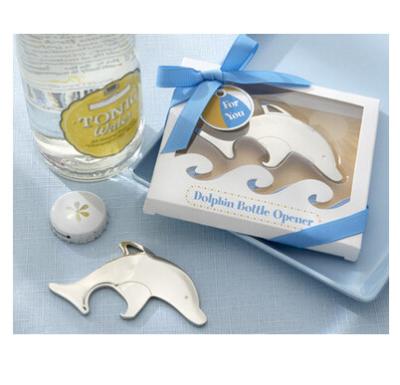 China New creative promotion gift product wedding gift Dolphin bottle stopper for sale