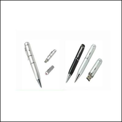 China New Creative promotional custome logo pen shape usb flash drive disk wth laser for sale