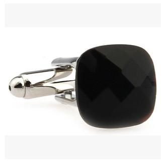 China New promotional customed logo crystal zinc alloy cufflinks sports corperate gifts for sale