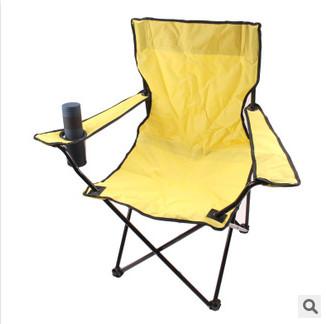 China New customed logo promotional fold metal oxford cloth beach chair outdoor advertising gift for sale