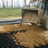 China HDPE Geocell 100mm Height Slope Protection Gravel Stabilization Grid for Driveway and Road Construction for sale