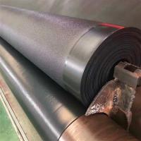 China Rough HDPE Geomembrane Roll Liner 1.0mm Thick for Pond Landfill Waterproofing for sale