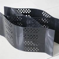 China HDPE Geocell 100mm Textured Perforated Gravel Grid for Road Construction for sale