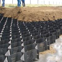 China HDPE Geocell 100mm Height ASTM Standard Honeycomb Gravel Driveway Paving Grid for Soil Stabilization for sale
