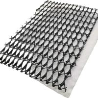 China Luxin Roof Waterproofing Nonwoven Geotextile Composite Drainage Net 7mm Thickness 1400gsm for sale