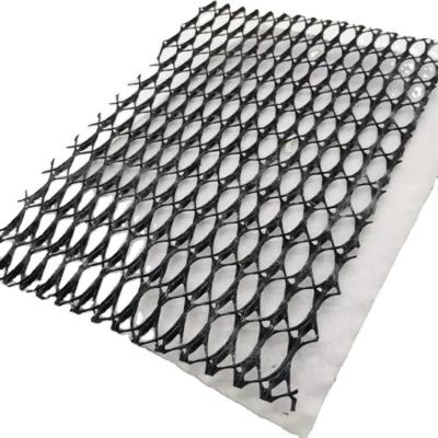 China Luxin Roof Waterproofing Nonwoven Geotextile Composite Drainage Net 7mm Thickness 1400gsm for sale