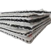 China Luxin Roof Waterproofing Nonwoven Geotextile Composite Drainage Net 7mm Thickness 1400gsm for sale