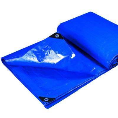 China Blue Coated PE Tarp Waterproof Lightweight Roof Cover 50-300gsm HDPE Tarpaulin Sheet for sale