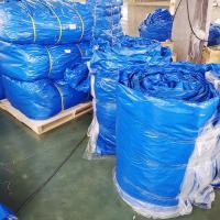 China Blue Coated PE Tarp Waterproof Lightweight Roof Cover 50-300gsm HDPE Tarpaulin Sheet for sale