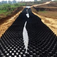 China HDPE Geocell Erosion Control Ground Grid Slope Protection 200mm Cell Height Welding Distance 330-1000mm for sale