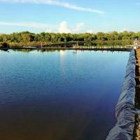 China HDPE Geomembrane Pond Liner 0.75mm 2mm Smooth Surface Fish Farm Water Containment for sale