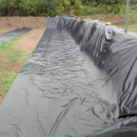 China Double Smooth HDPE Geomembrane Sheet for Pond Waterproofing Liners Width 1m-8m for sale