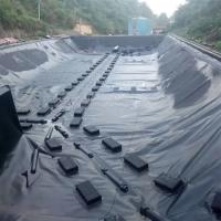 China HDPE Geomembrane 0.1mm-3.0mm Double Smooth Fish Farming Pond Liner for Aquaculture Dam Liner for sale