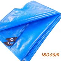 China Heavy Duty HDPE PE Tarpaulin Waterproof UV Treated 50-300 GSM for Truck Cover for sale