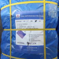 China PE Coated Woven Tarpaulin Waterproof Flame Retardant 50-300 GSM UV Treated for sale