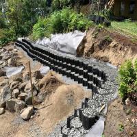 China HDPE Geocell ASTM Smooth 1.2mm 75mm Cell Depth Gravel Driveway Paving Grid for Soil Stabilization for sale