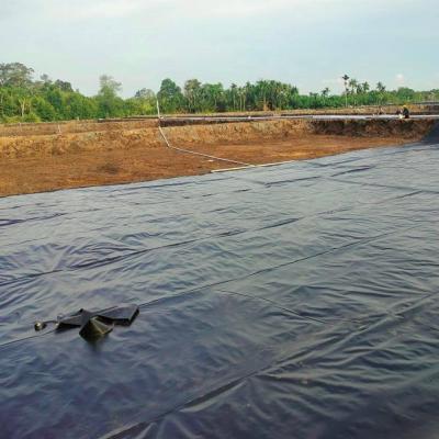 China Anti-UV HDPE Pond Liner 1mm Thickness 50-200m Length Waterproof Geomembrane for Landfill for sale