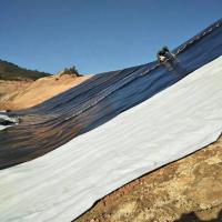 China Anti-UV HDPE Pond Liner 1mm Thickness 50-200m Length Waterproof Geomembrane for Landfill for sale