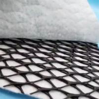 China 3D Composite Drainage Geonet Polyethylene Net 7mm Thickness 1400g/m2 for Road Base for sale