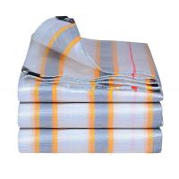 China Economy Ground Tarpaulin Sheet 500D-1500D Yarn Count Tear-Resistant HDPE Waterproof Outdoor Protection for sale